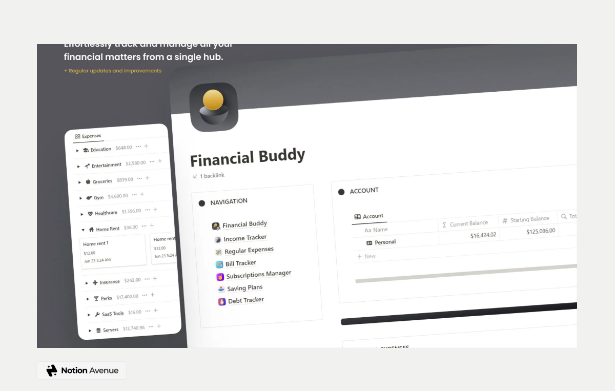 12+ Best Notion Finance Tracker and Budget Template